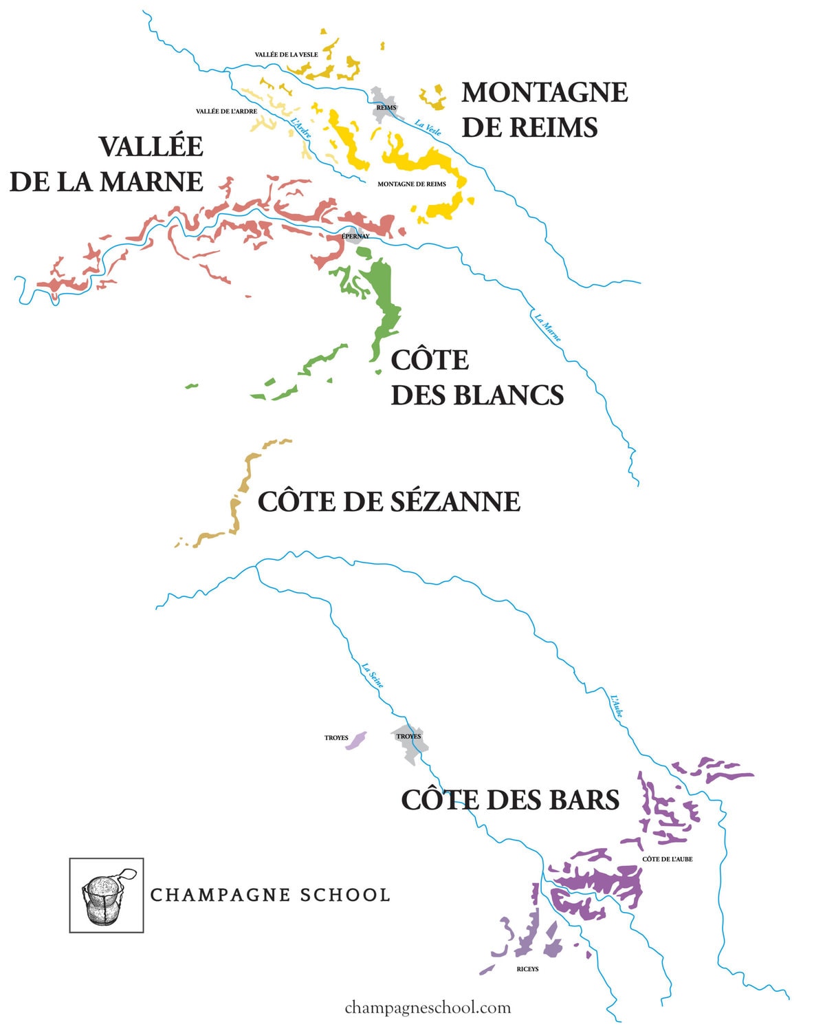 Exploring the Regions of Champagne - Champagne School